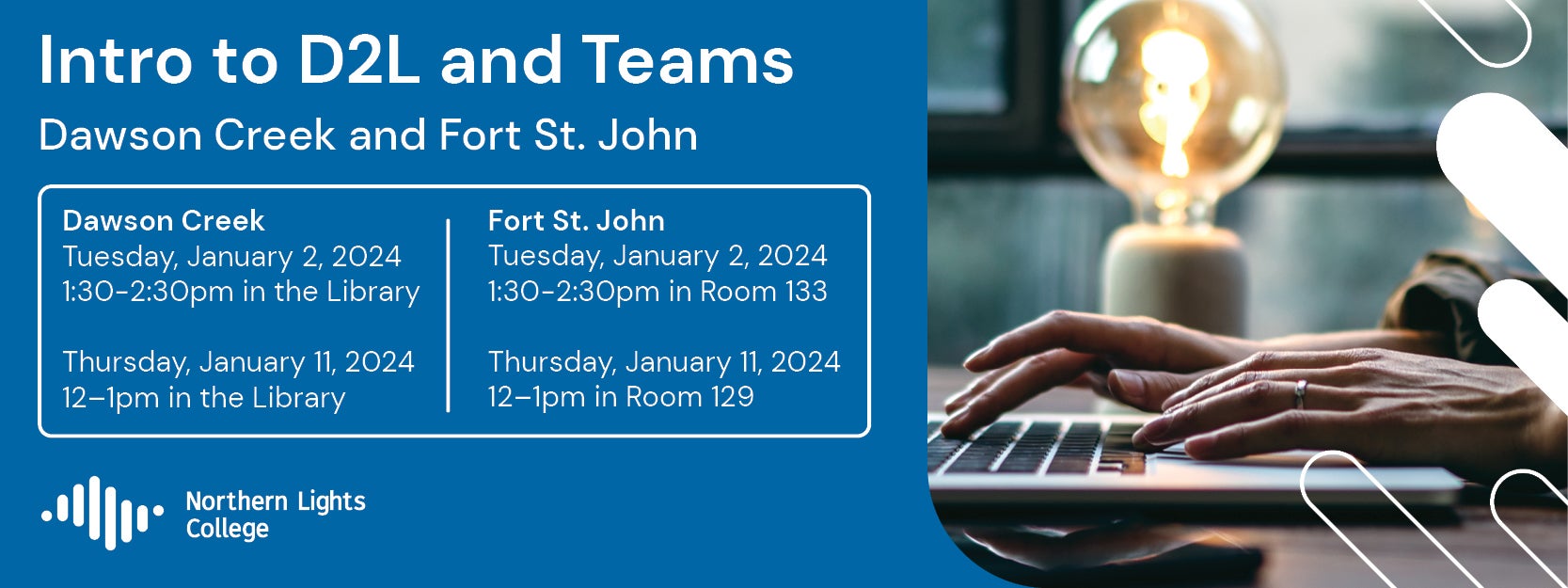 Northern Lights College | Workshop: Intro to D2L and Teams